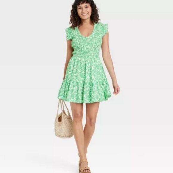 Universal Thread | Dresses | Universal Thread Womens Ruffle Shortsleeve ...